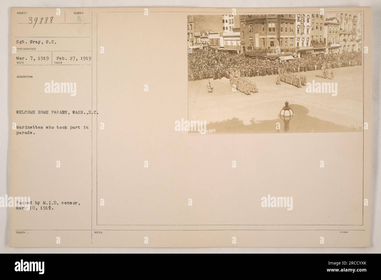 Sergeant Gray participating in a welcome home parade in Parabe ...