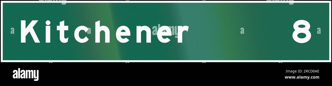 A distance road sign in Ontario, Canada Stock Photo - Alamy