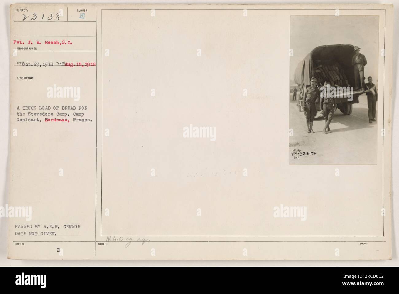 Pvt. J. W. Beach of the South Carolina (S.C.) unit is captured here on ...