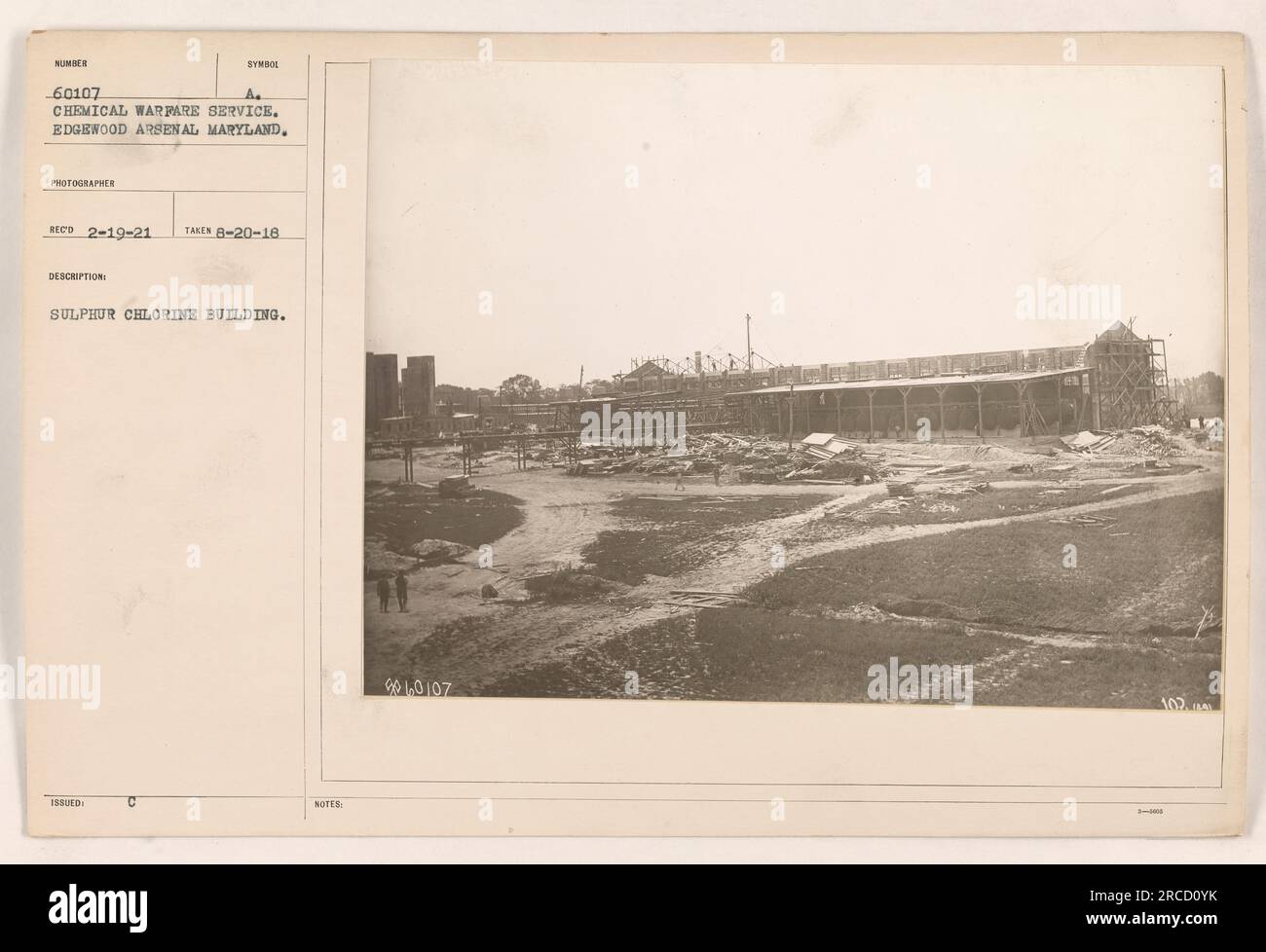 Caption: Symbol 60107 A depicts the Sulphur Chlorine Building at the ...