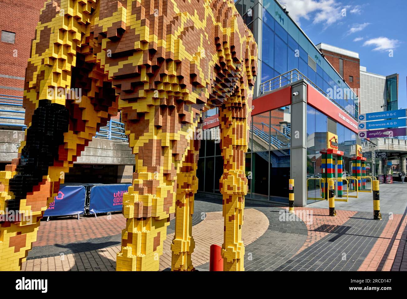 Legoland Playground with the giant Lego giraffe at Utilita Arena ...