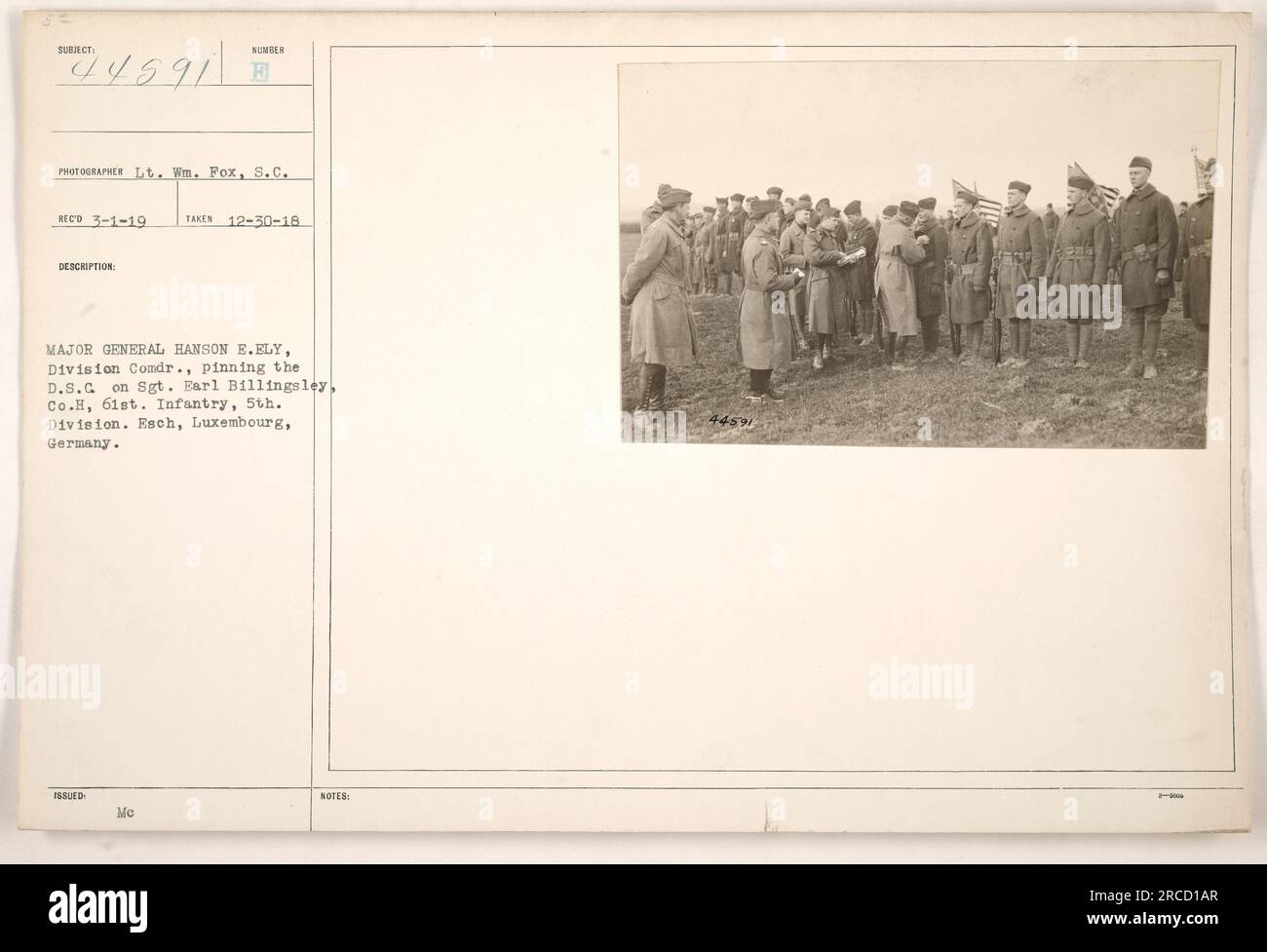Co d 61st infantry hi-res stock photography and images - Alamy