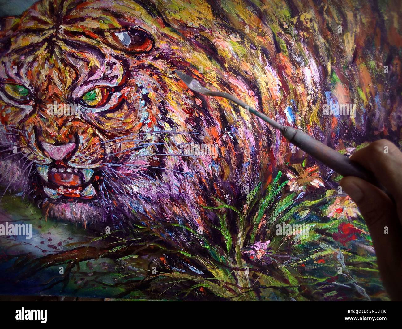 Gouache painting animals hi-res stock photography and images - Alamy