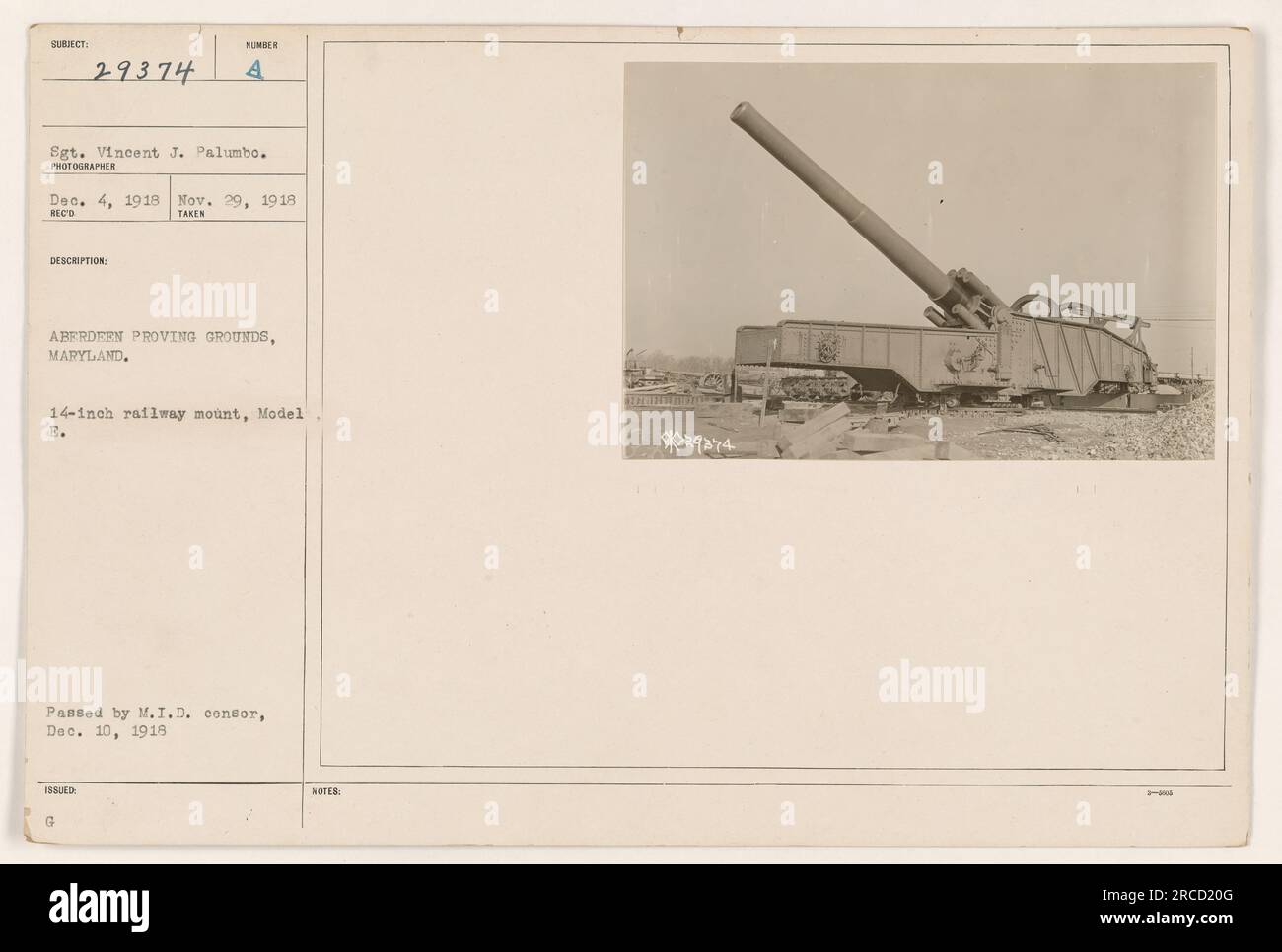 Sgt. Vincent J. Palumbo pictured at Aberdeen Proving Grounds in ...