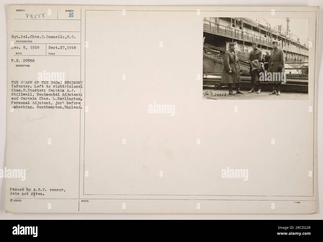 Colonel chas f stodter hi-res stock photography and images - Alamy