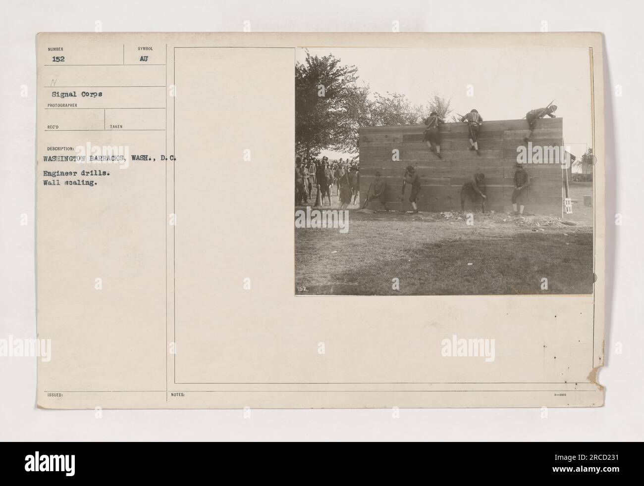 Soldiers of the Engineer Corps participating in a drill at Washington ...