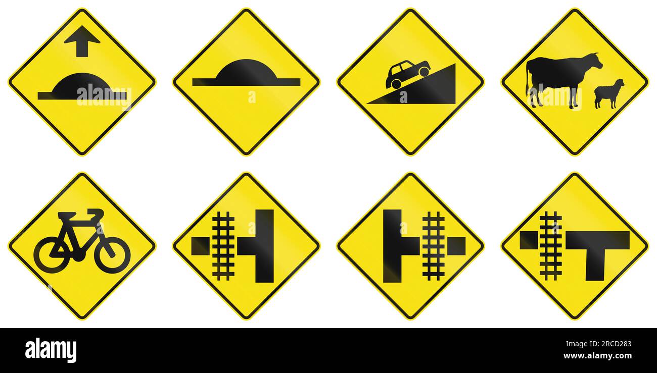 Road Bump In Australia Stock Photo - Alamy