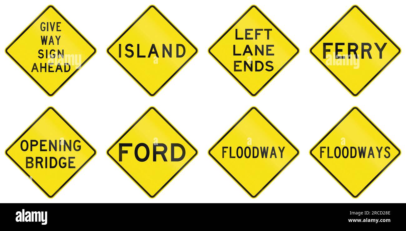 Historic Yield Sign Ahead in Australia Stock Photo - Alamy