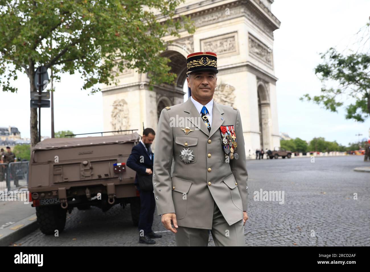 French Chief of the Defense Staff, General Thierry Burkhard arrives at ...