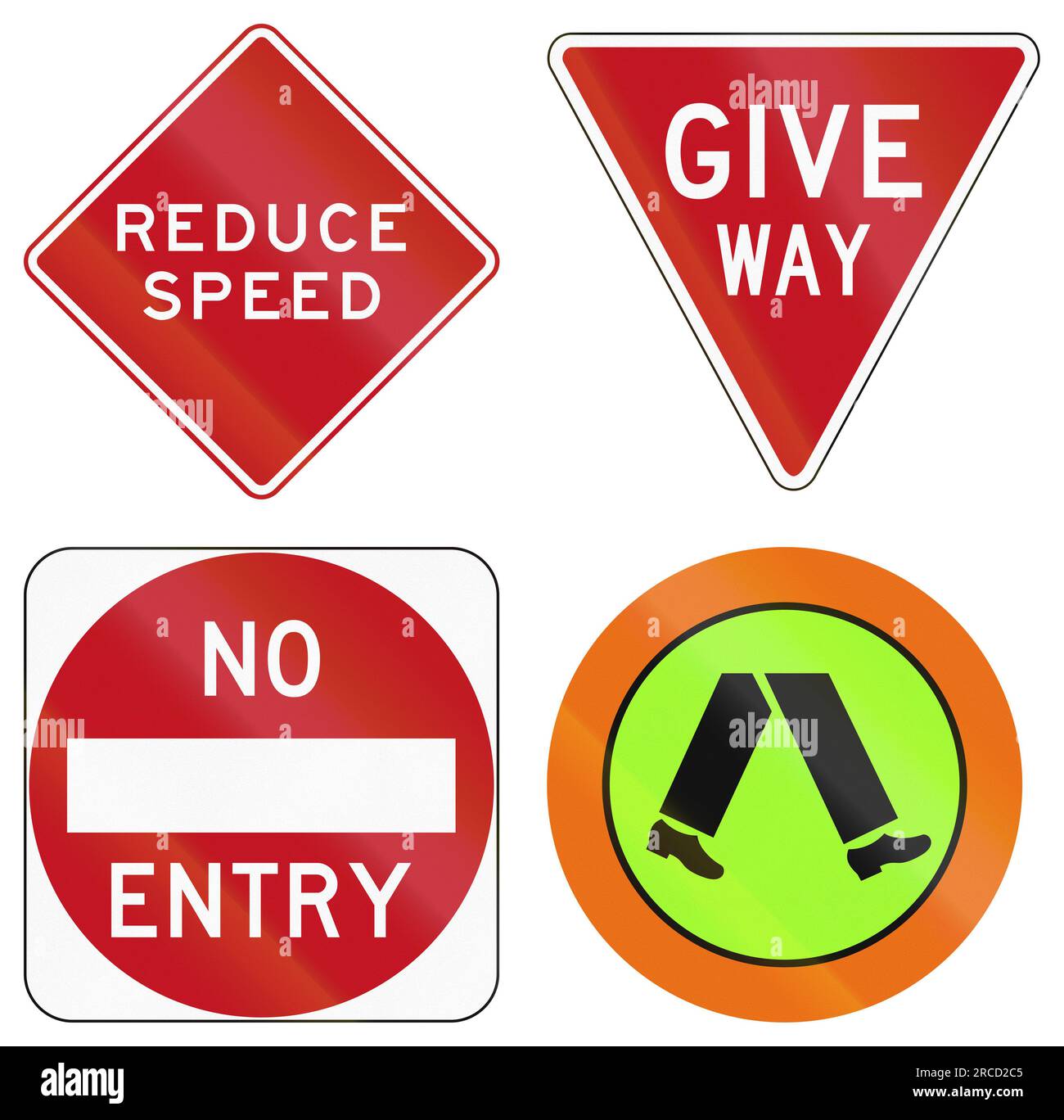 Reduce Speed In Australia Stock Photo - Alamy