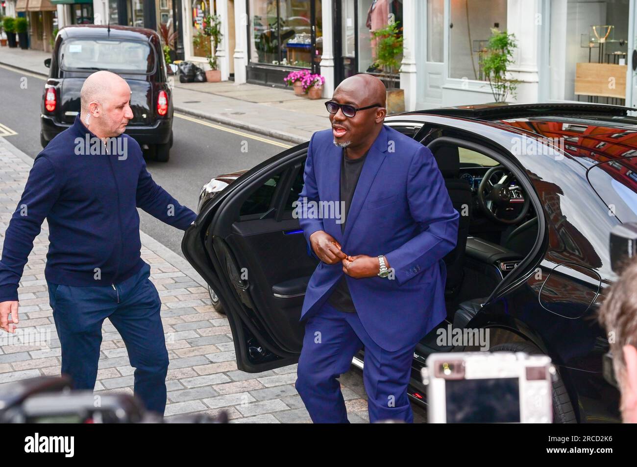 LONDON, ENGLAND - JULY 13: Edward Enninful attends The British Vogue x ...