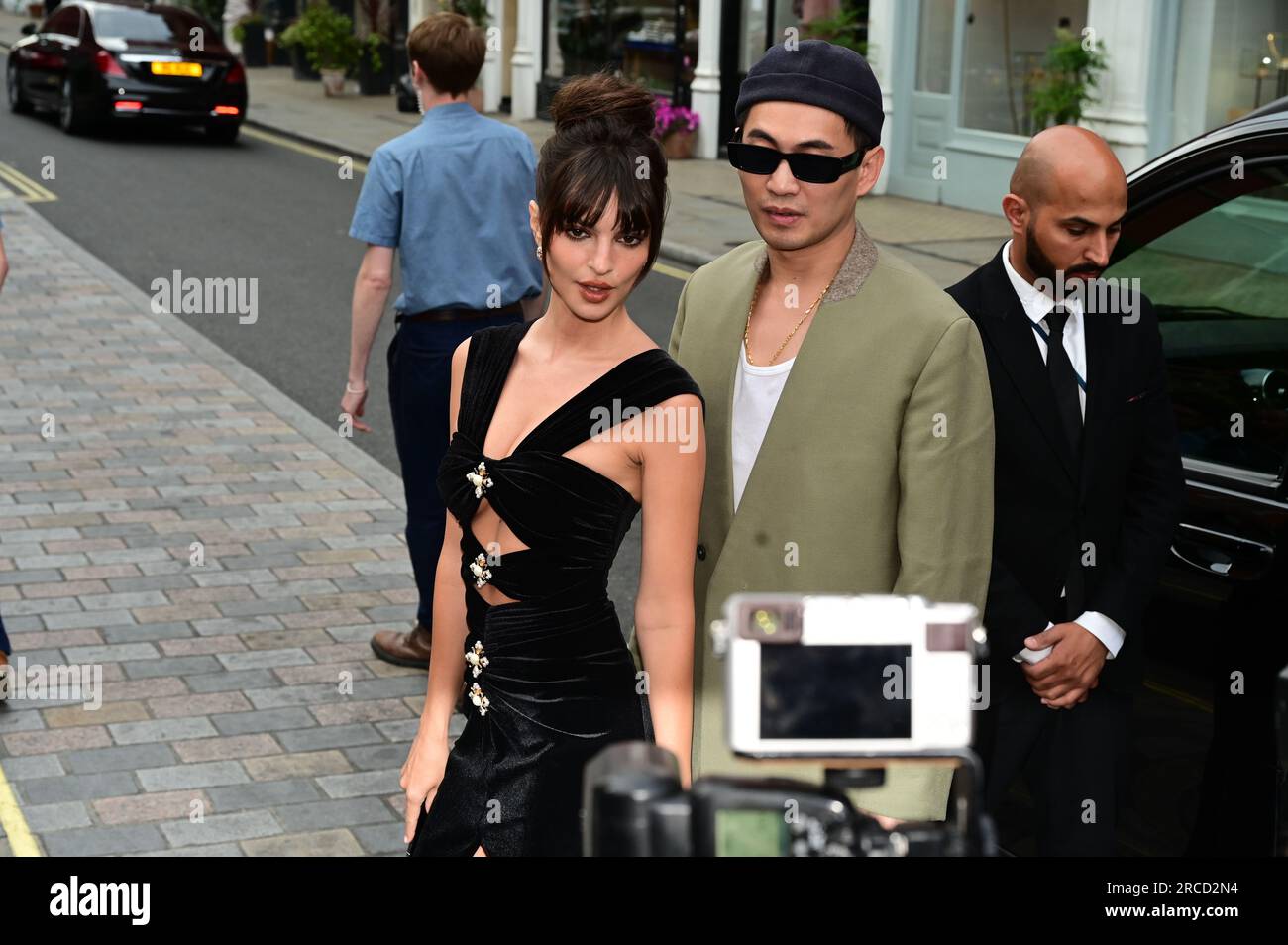 LONDON, ENGLAND - JULY 13: Emily Ratajkowski, Han Chong attends The ...