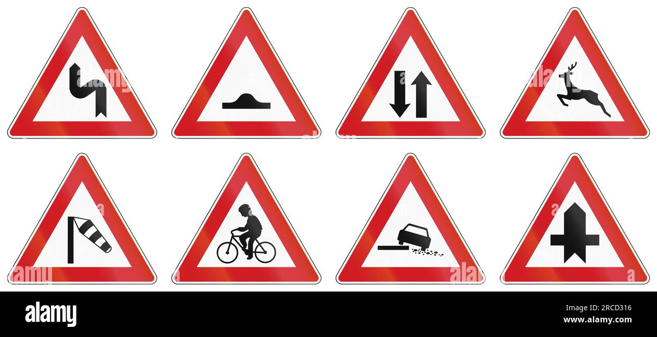 Double Curve First To Left In The Czech Republic Stock Photo - Alamy