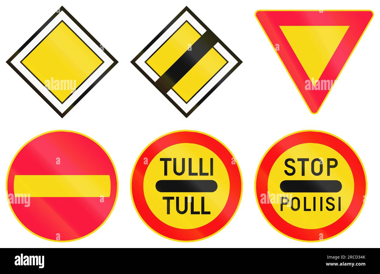 Priority Road in Finland Stock Photo - Alamy