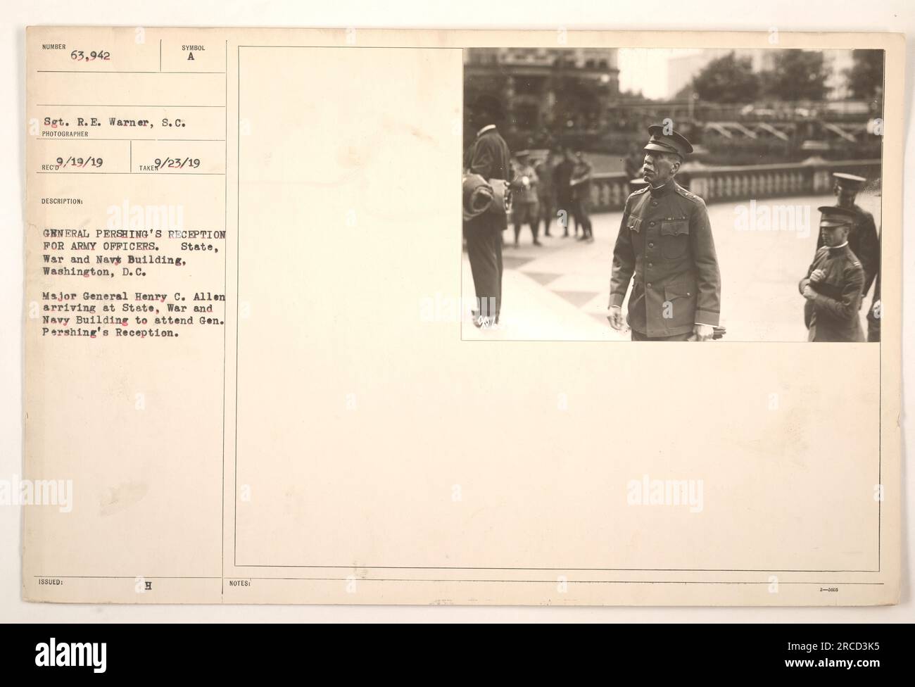 General pershings reception for army officers hi-res stock photography and images - Alamy