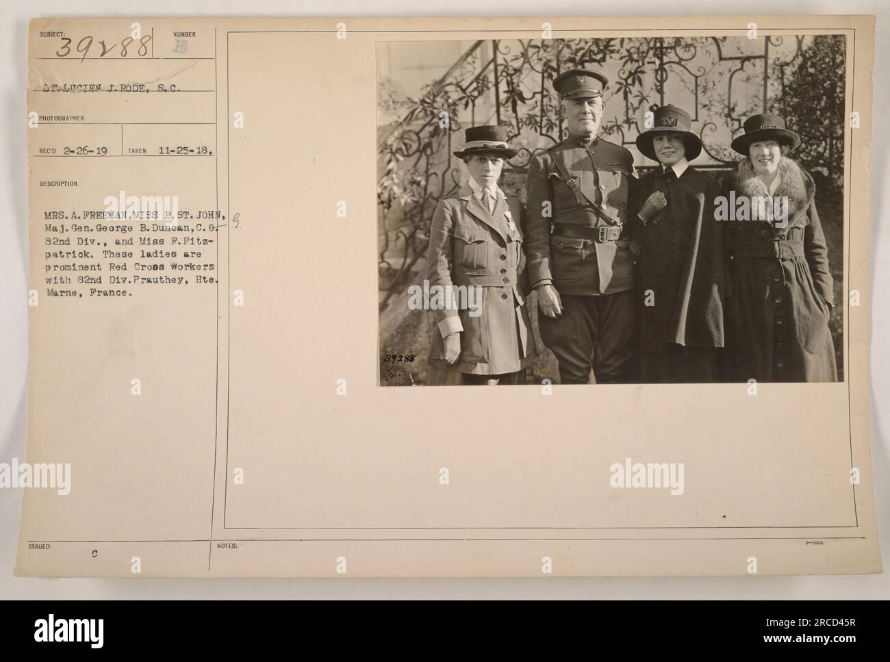 This photograph depicts Major General George B. Duncan, commanding ...