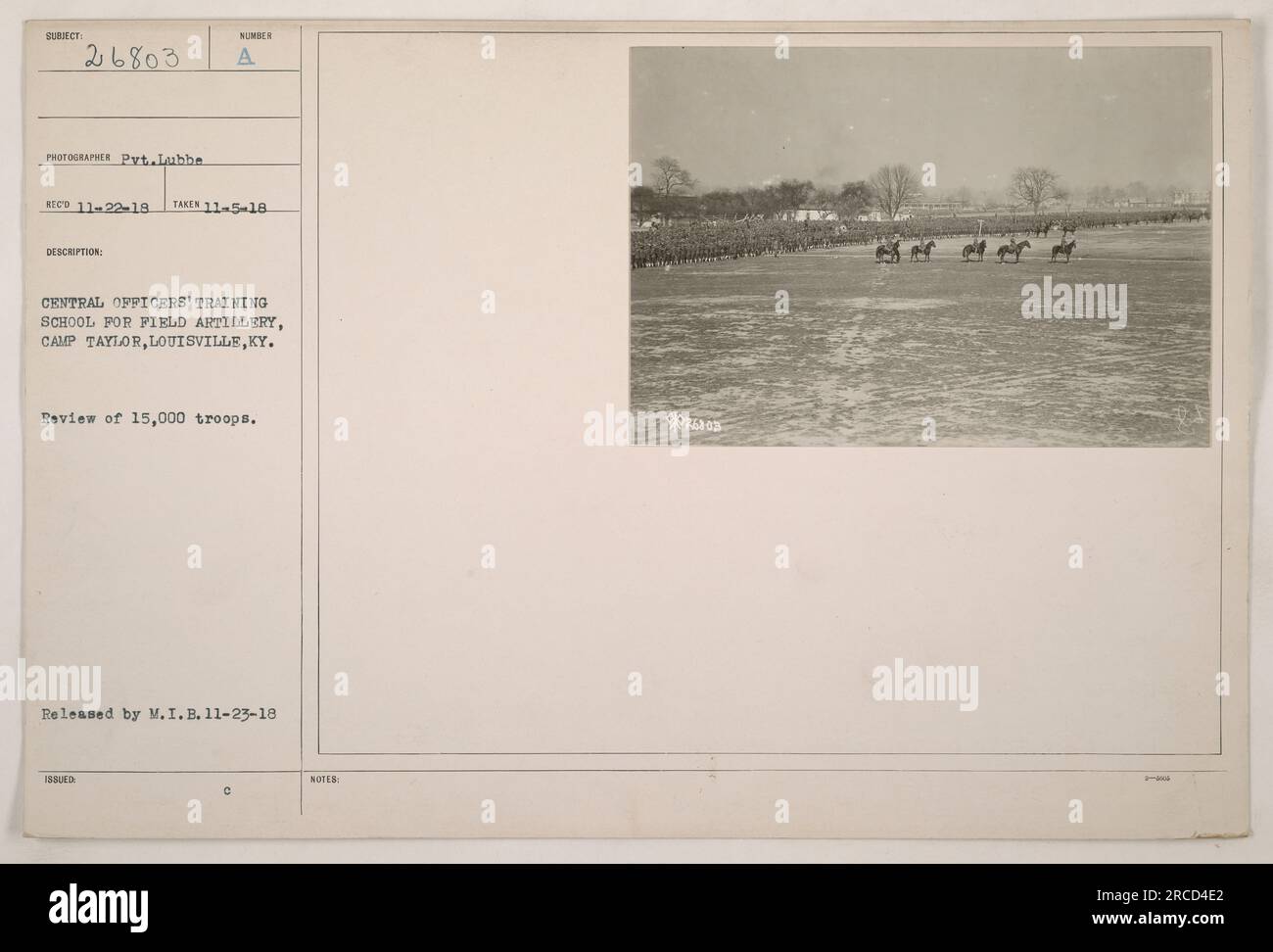 United states army field artillery school hi-res stock photography and ...