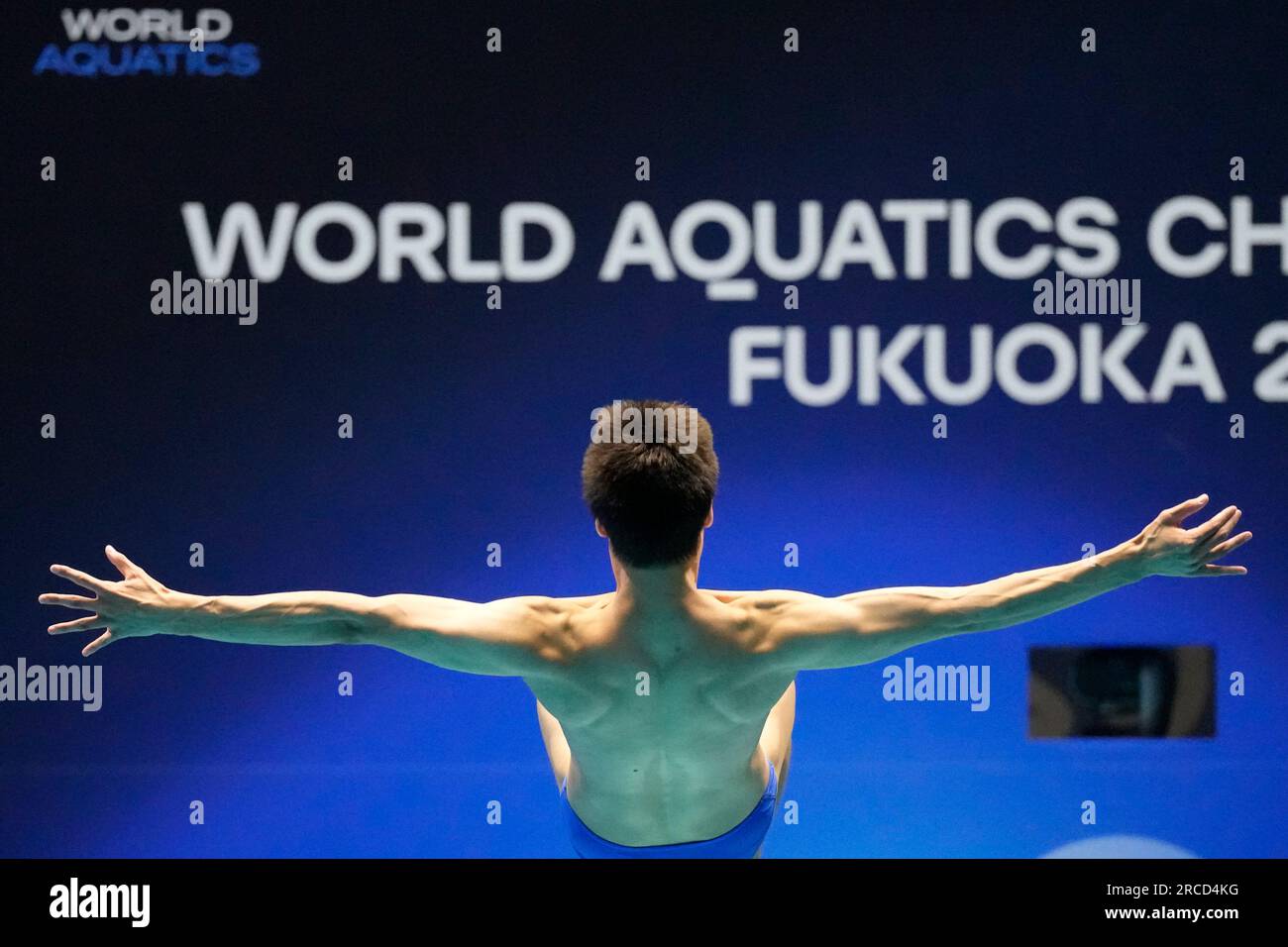 Jonathan Suckow of Switzerland competes in the 1m Springboard Men at ...