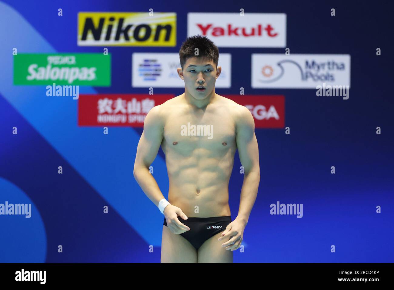 Fukuoka, Japan. 14th July, 2023. Rikuto Tamai (JPN) Diving : World Aquatics Championships ...