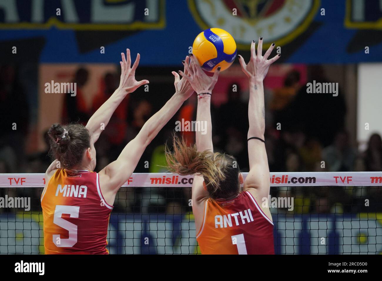 ISTANBUL, TURKIYE - MARCH 11, 2023: Mina Popovic and Anthi ...