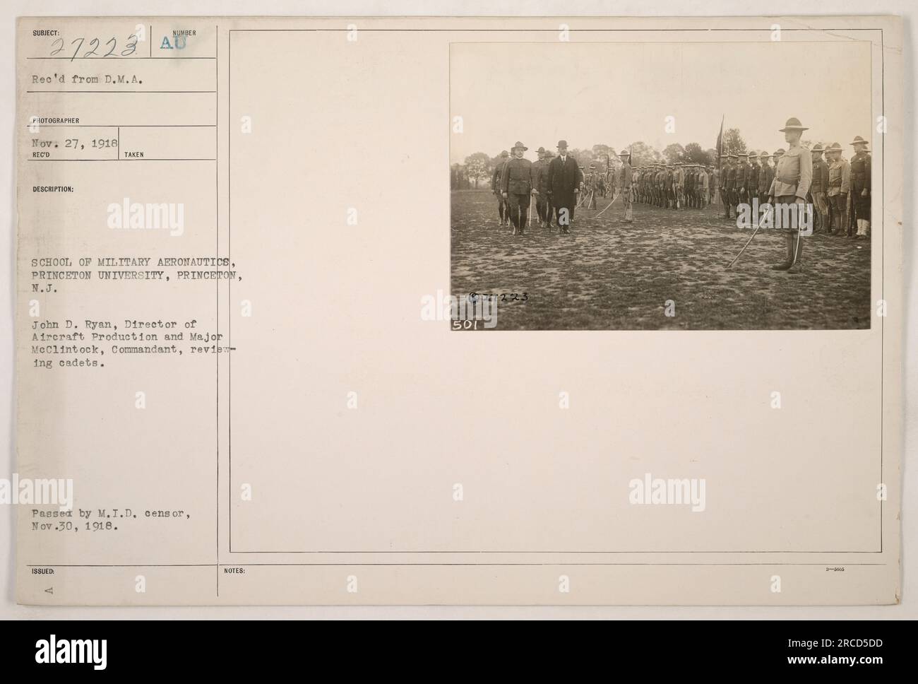 John D. Ryan, Director of Aircraft Production, and Major McClintock ...