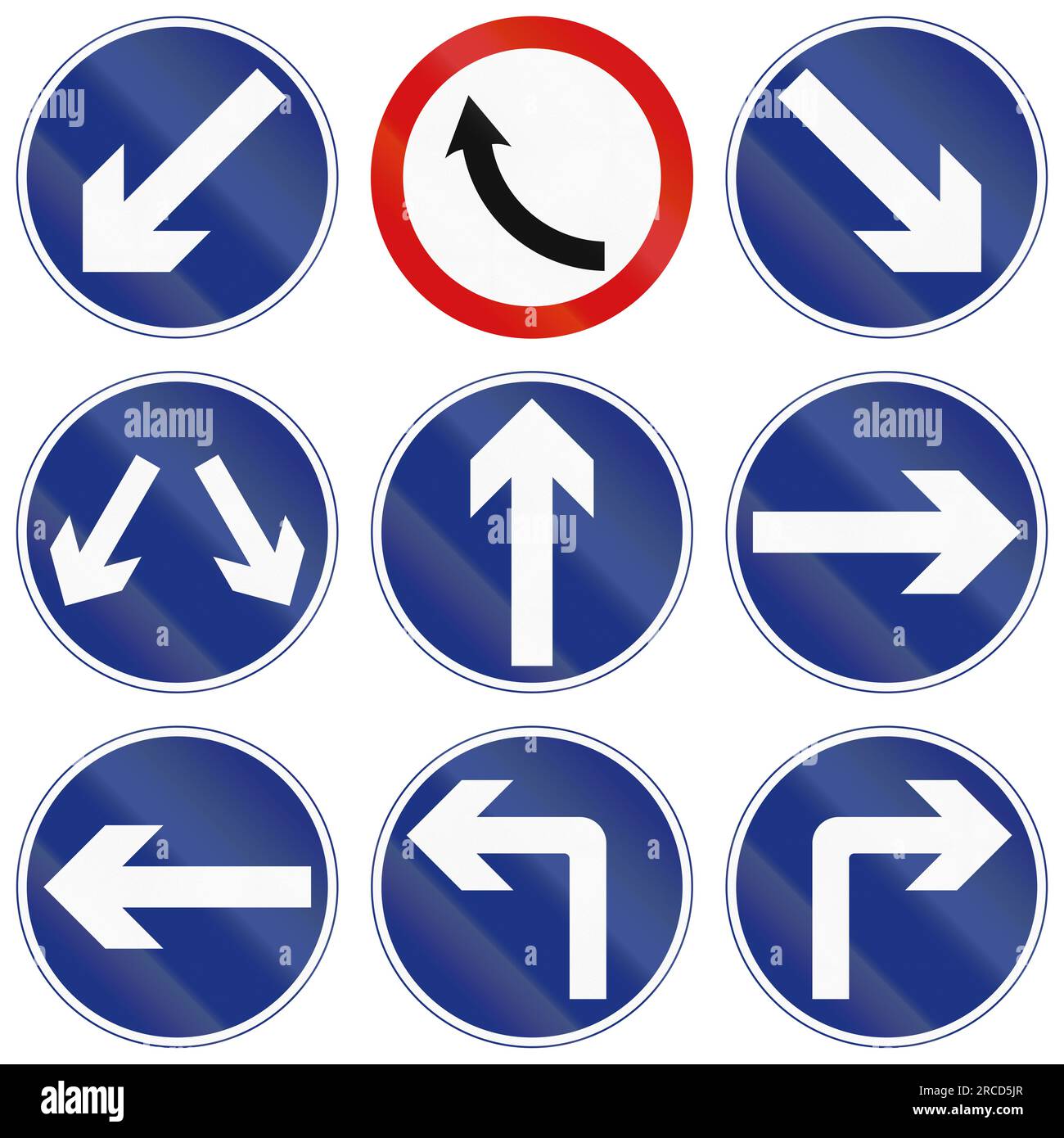 Left hand curve road sign hi-res stock photography and images - Alamy