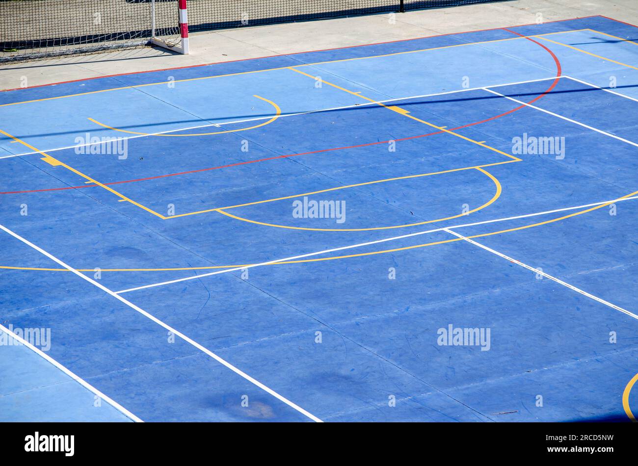 Outdoor court and gate for futsal or handball, gate of a football or ...