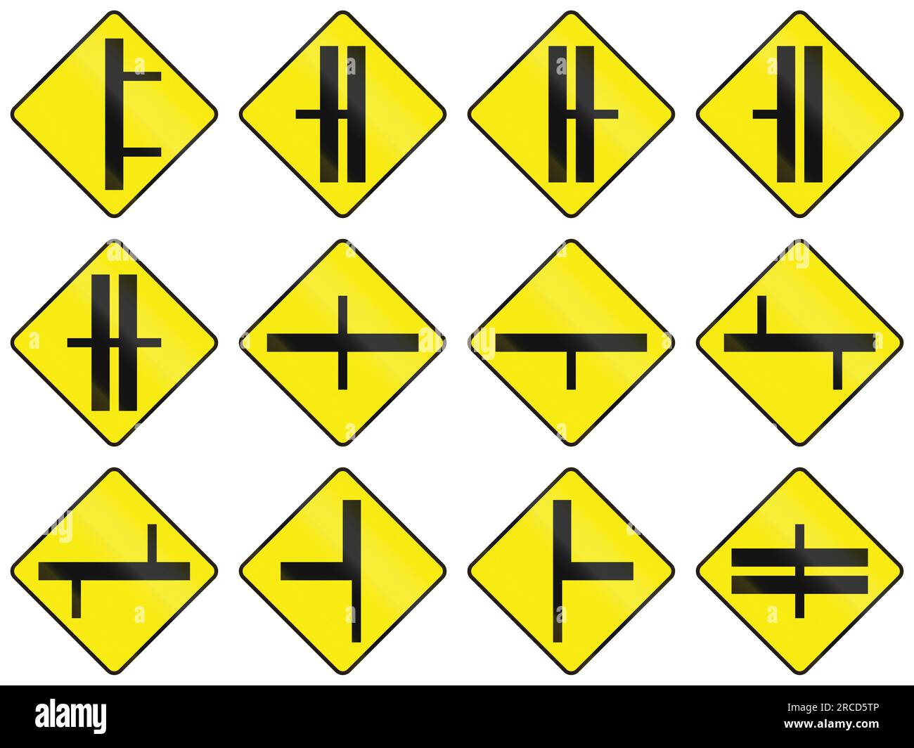 Dual carriageway ahead sign hi-res stock photography and images - Alamy