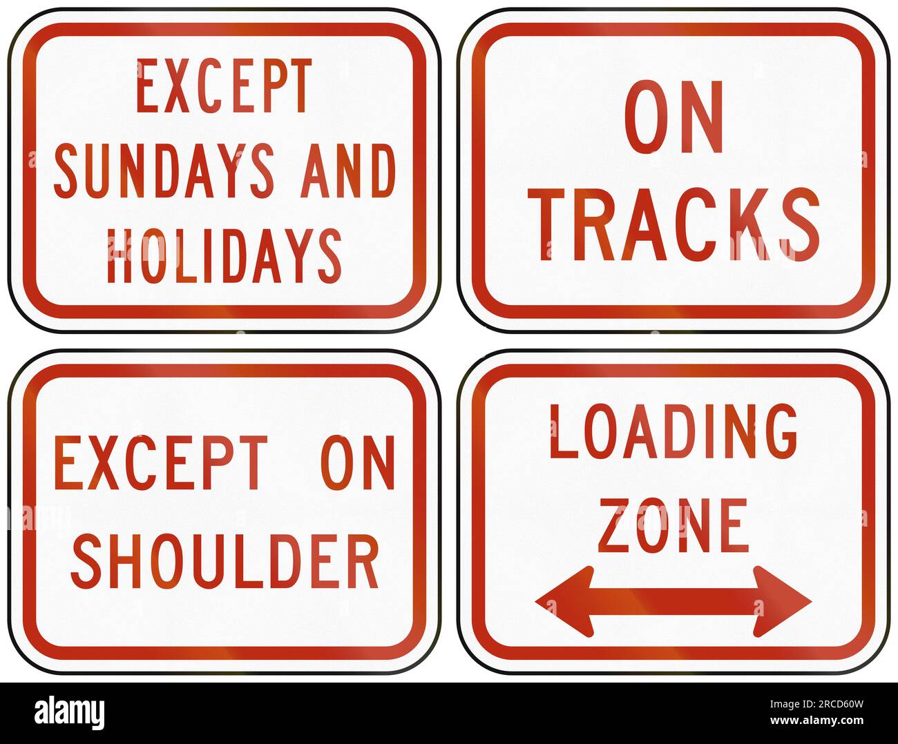 Traffic sign in english Cut Out Stock Images & Pictures - Alamy
