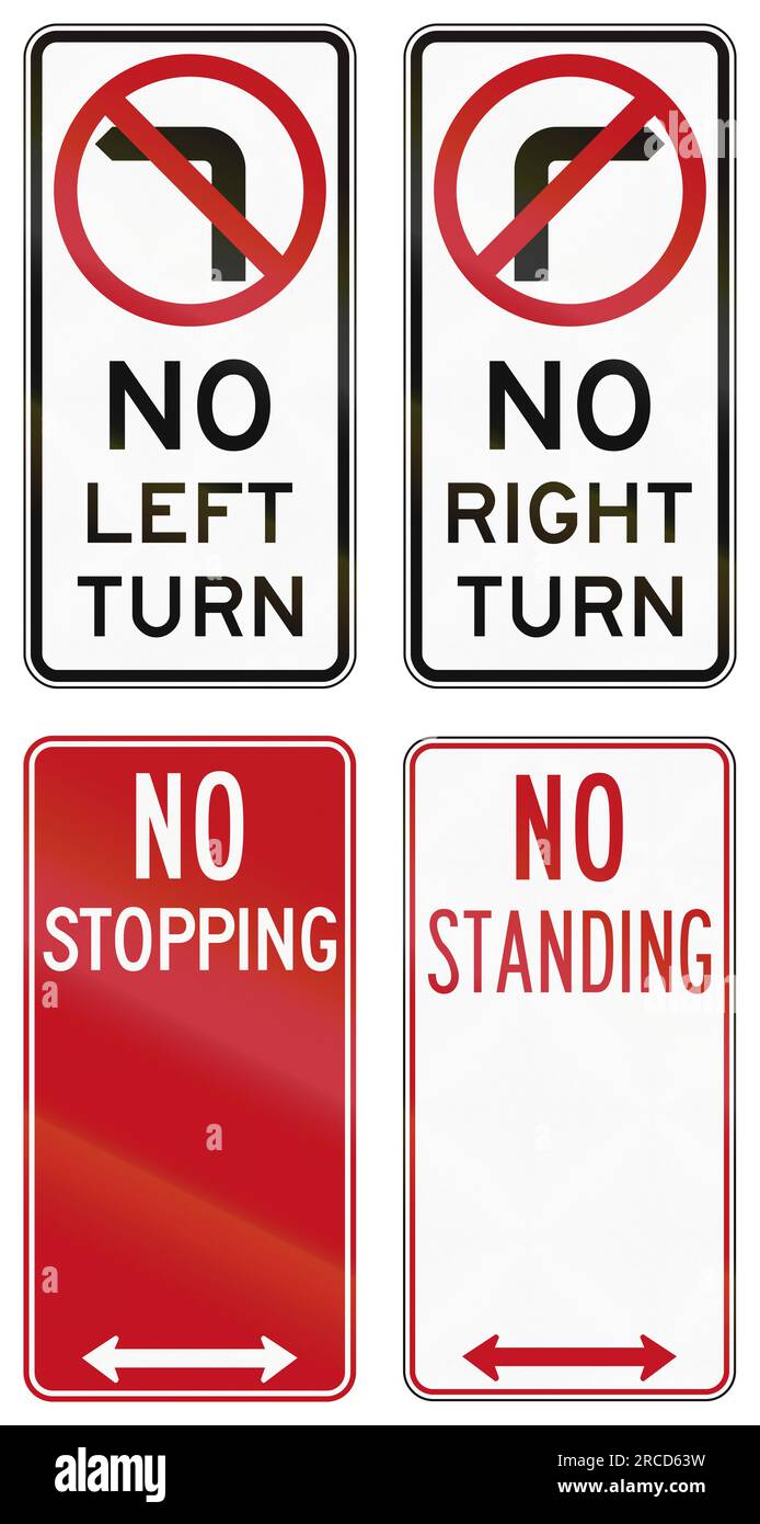 No Left Turn In Australia Stock Photo - Alamy