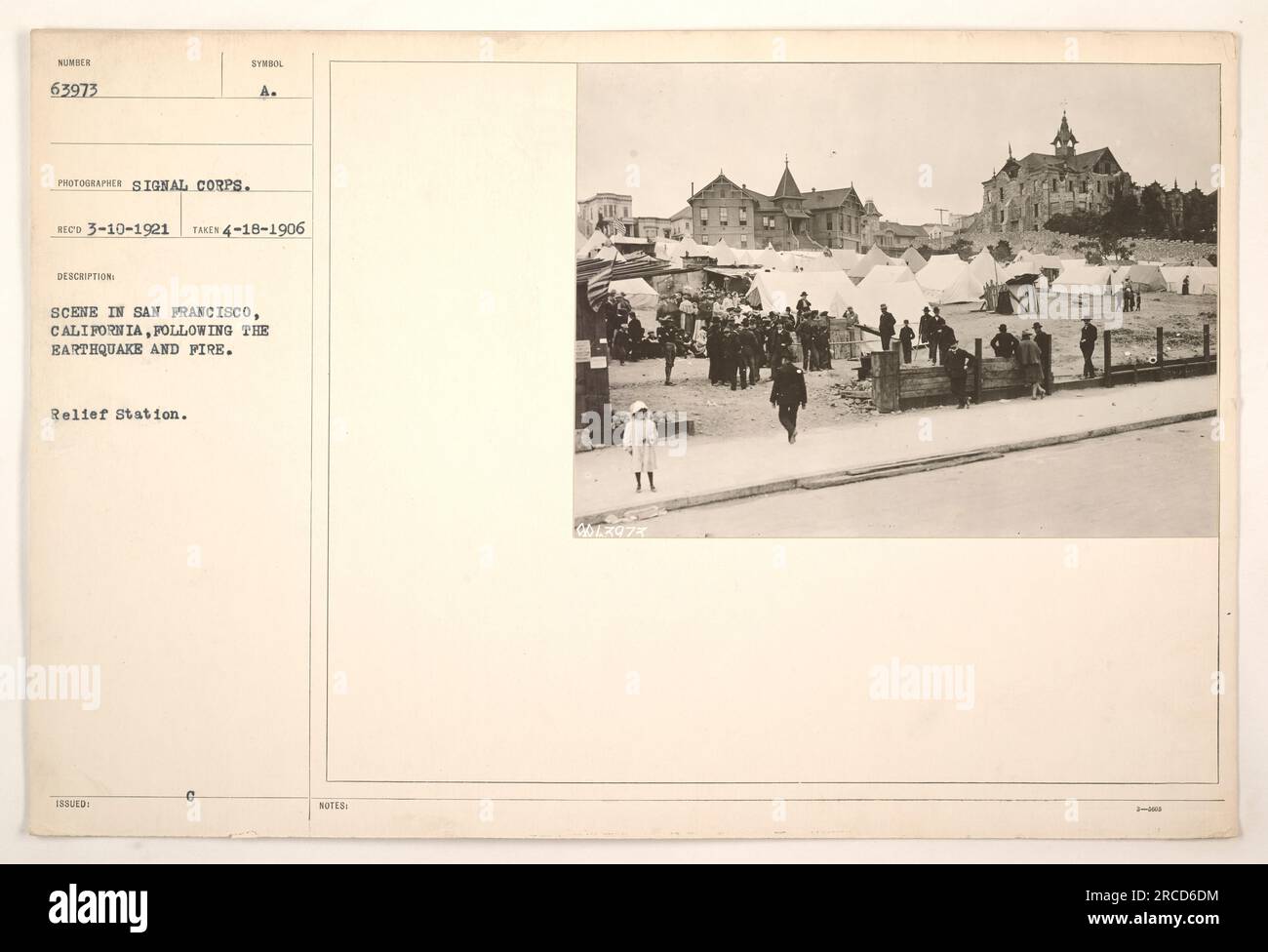 Caption: Scene in San Francisco, California following the devastating ...