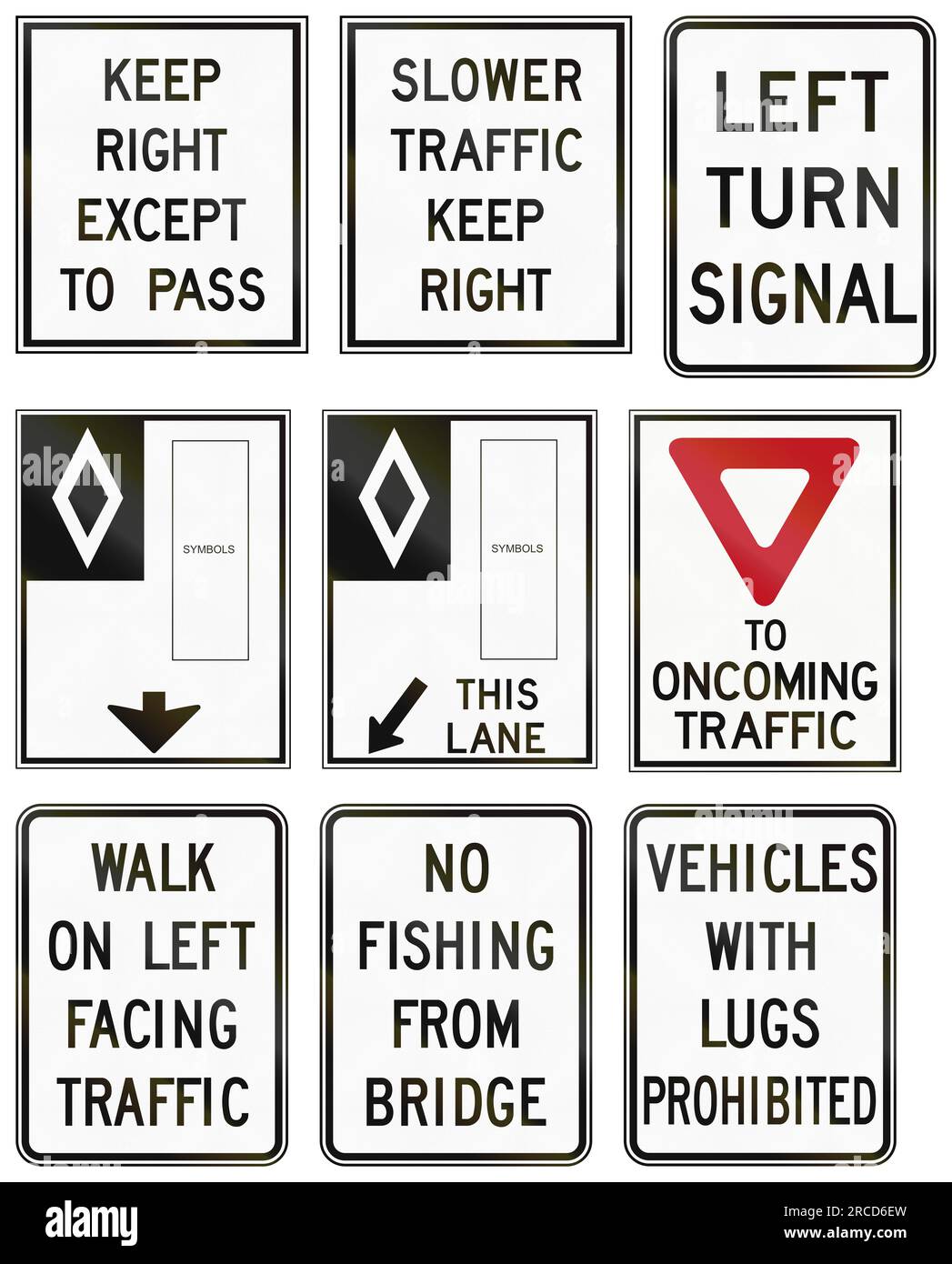 Slower Traffic Keep Right Sign Meaning