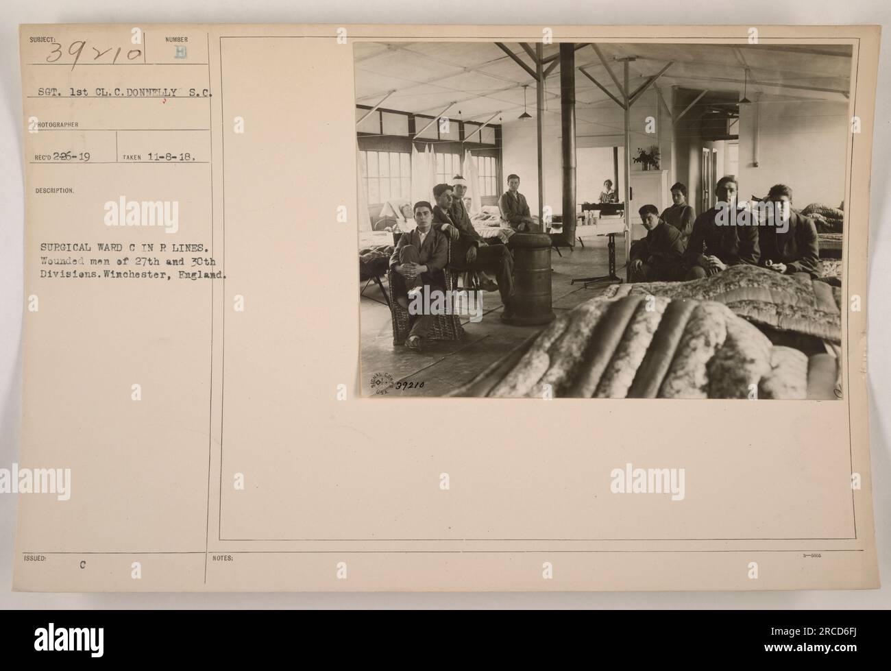 Wounded soldiers of the 27th and 30th Divisions undergoing treatment in ...