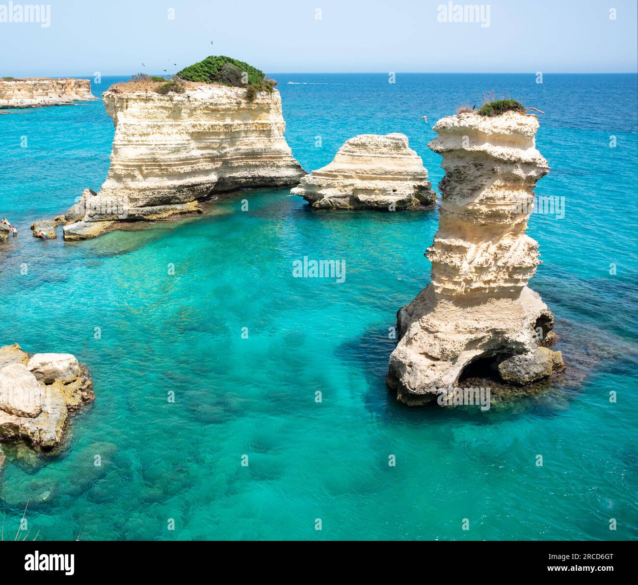 Beautiful sea with stacks and rocky coast Stock Photo - Alamy