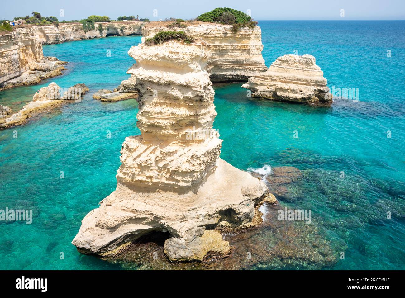 Beautiful sea with stacks and rocky coast Stock Photo - Alamy