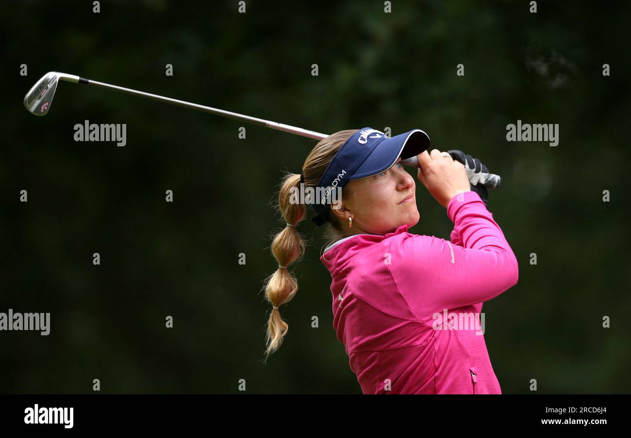Madelene Stavnar on day one of the 2023 Aramco Team Series at the ...