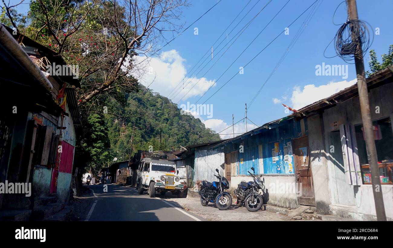 Beautiful hill village Stock Photo - Alamy