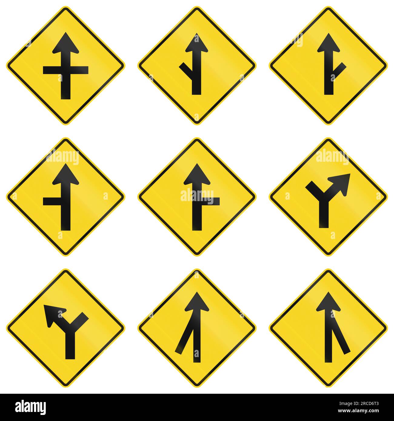 Y intersection sign Cut Out Stock Images & Pictures - Alamy