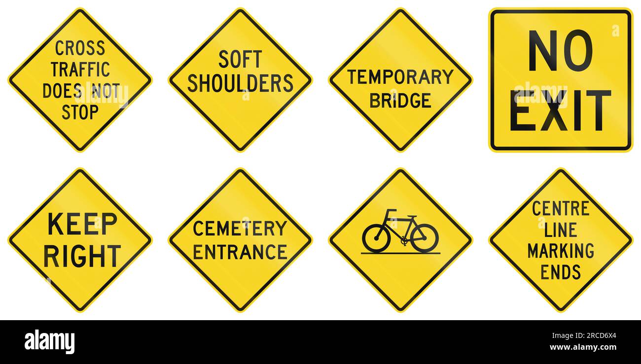 Cross Traffic Does Not Stop in Canada Stock Photo - Alamy