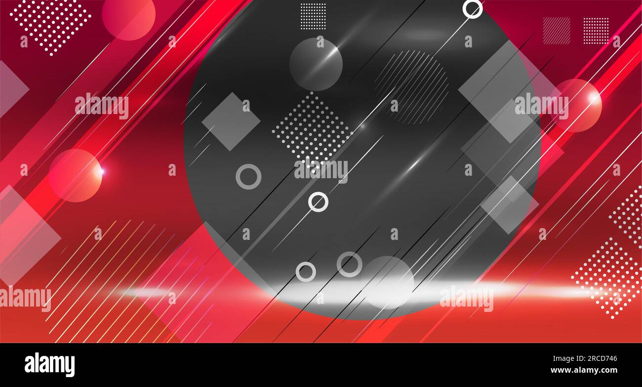 Red shapes vector hi-res stock photography and images - Alamy