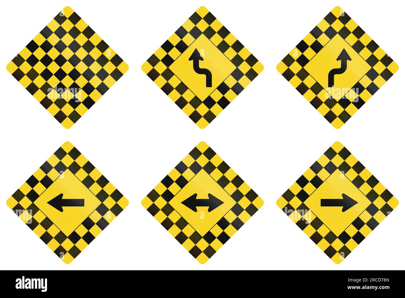 Checked Warning Sign in Canada Stock Photo - Alamy