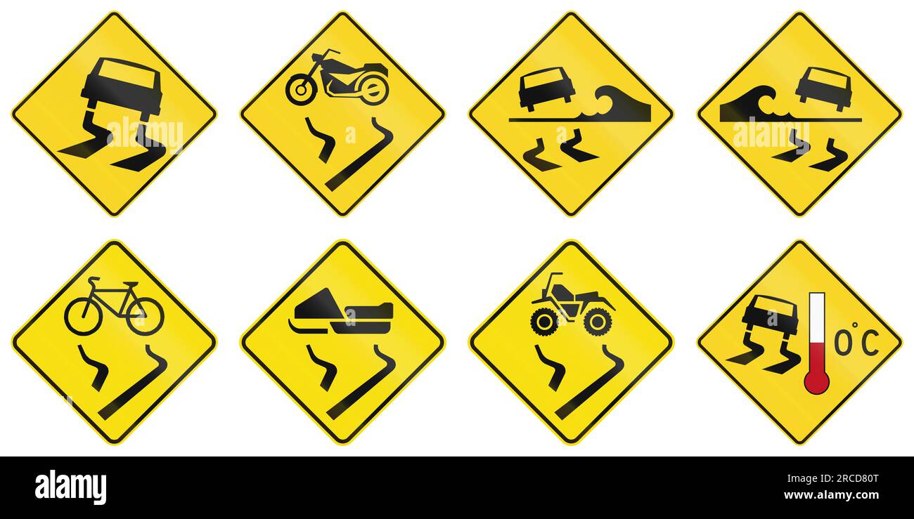 Slippery When Wet In Canada Stock Photo - Alamy