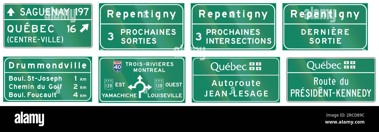 Canada quebec town Cut Out Stock Images & Pictures - Alamy