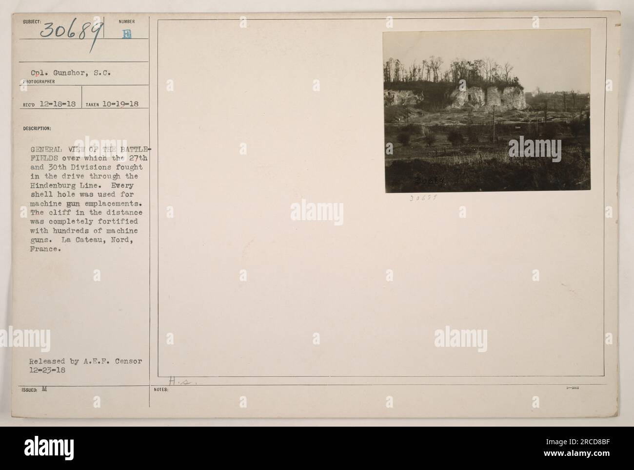 Hindenburg line emplacements hi-res stock photography and images - Alamy