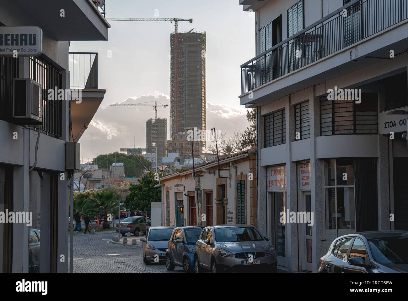 Nicosia, Cyprus - March 12, 2022: Modern High-Rise building seen ...