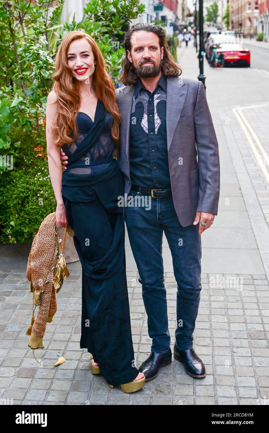 LONDON, ENGLAND - JULY 13: Elizabeth Jagger attends The British Vogue x ...