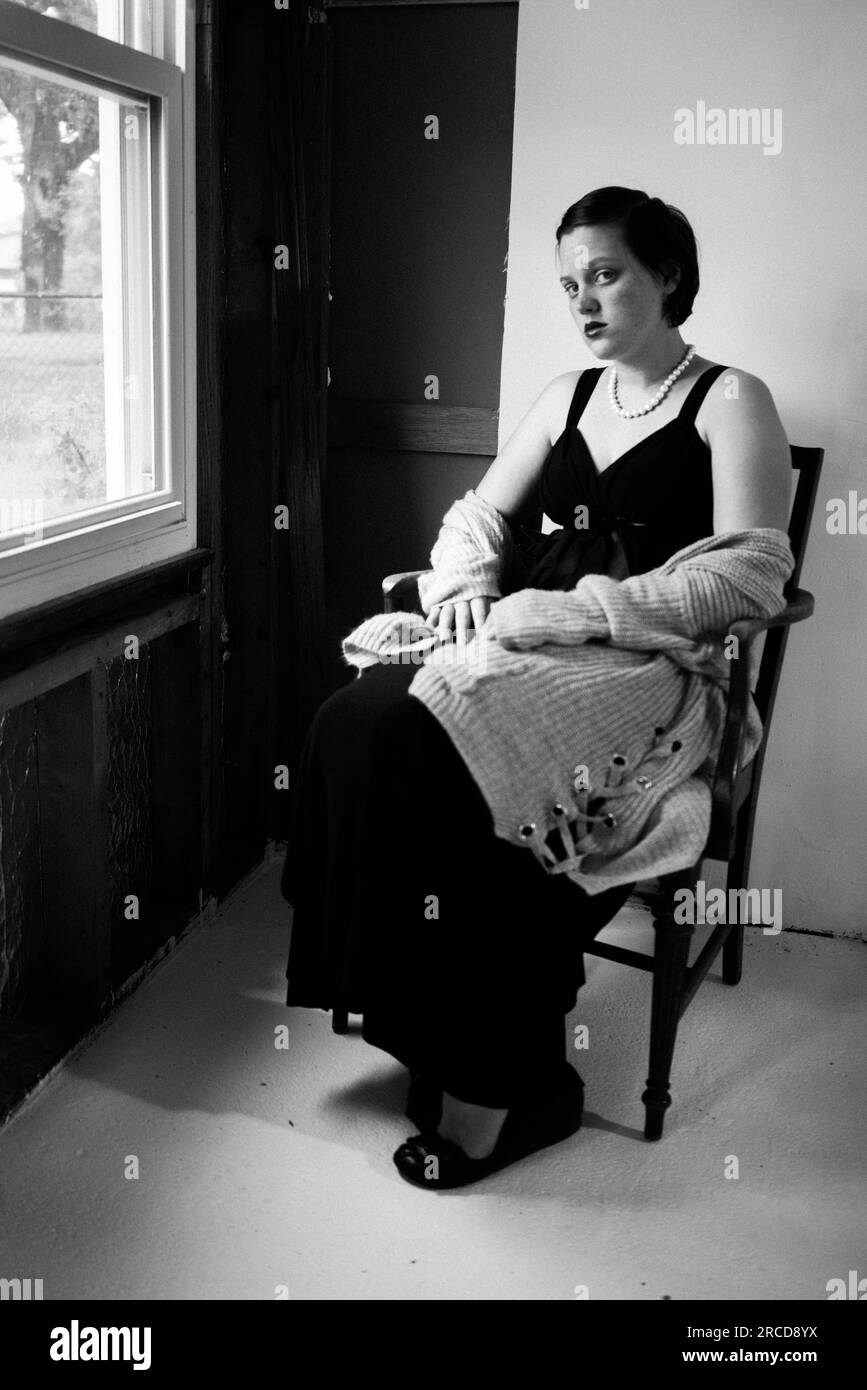 Window dressed Black and White Stock Photos & Images - Alamy