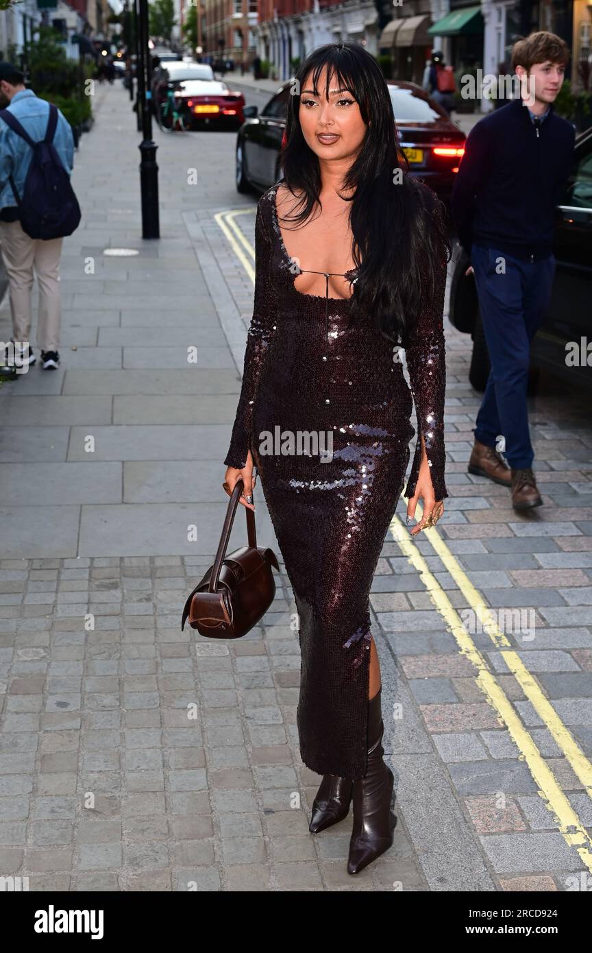 LONDON, ENGLAND - JULY 13: Joy Crookes attends The British Vogue x self ...