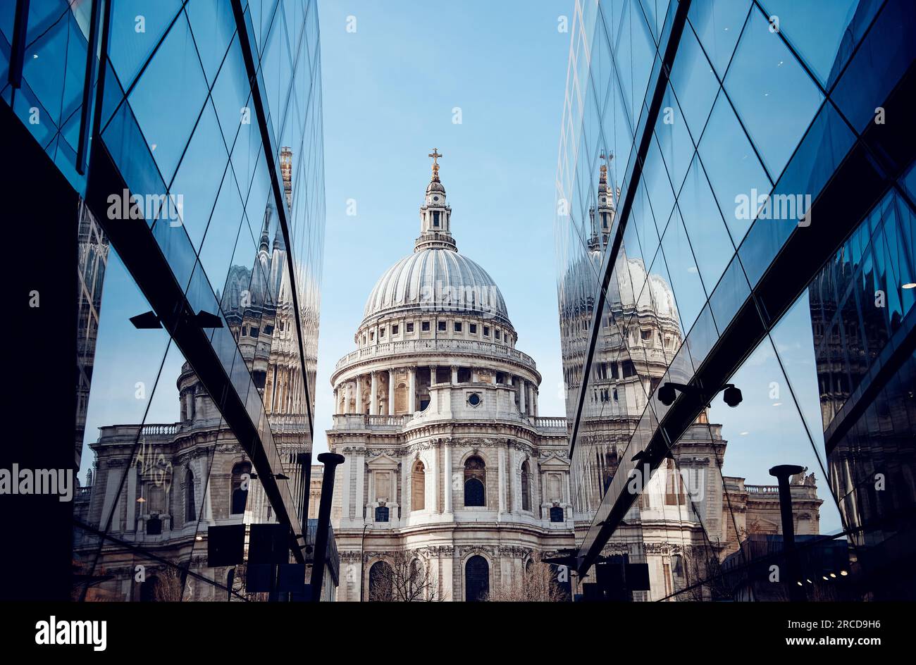 St Pauls Cathedral near modern buildings Stock Photo - Alamy