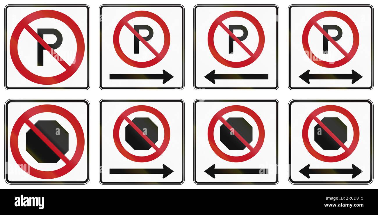 No Parking in Canada Stock Photo - Alamy